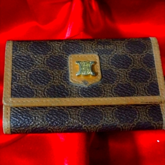 Celine | Bags | Celine Calfskin Leather 6 Key Holder Case Card Holder ...